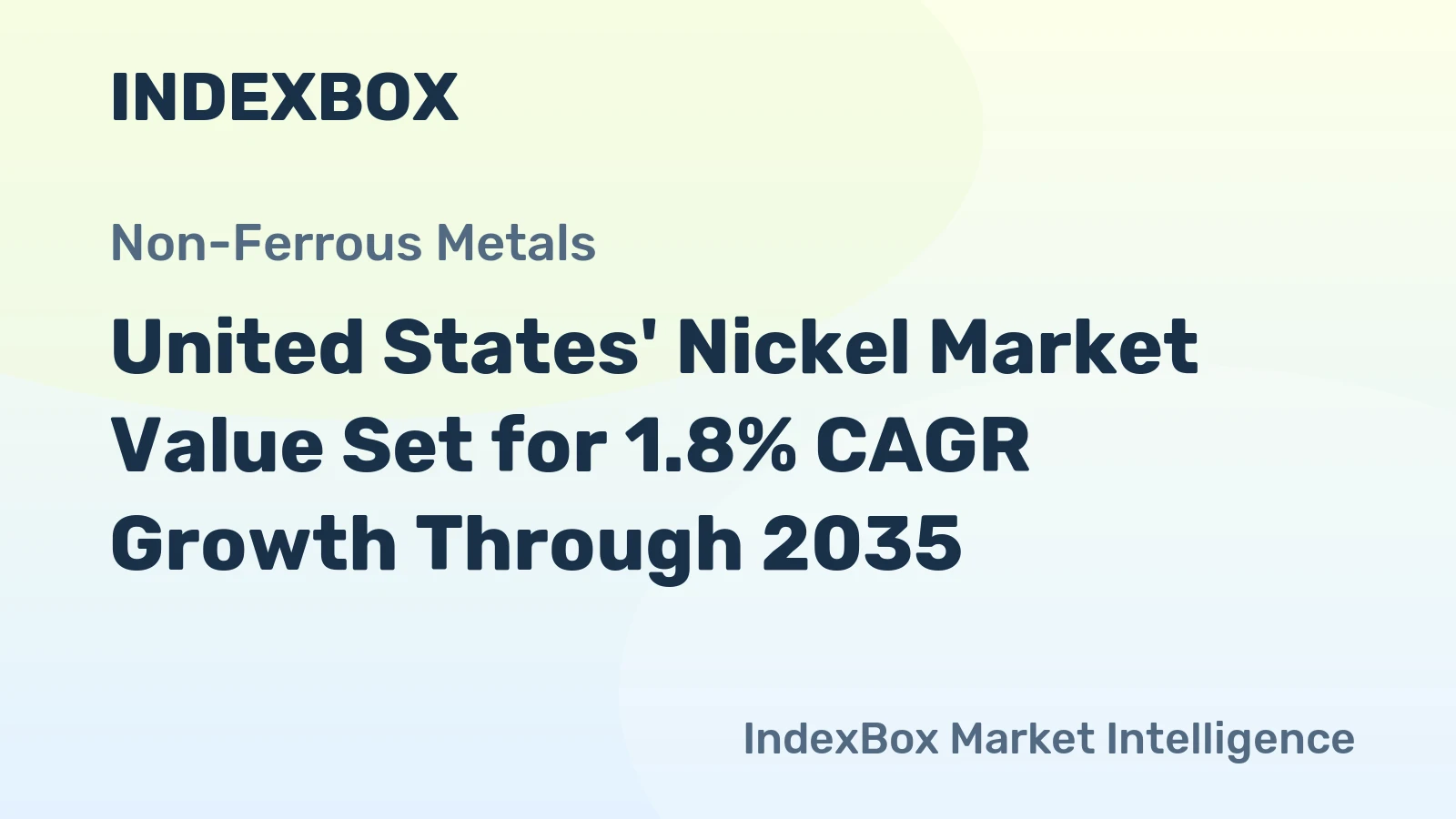 United States' Nickel Market Value Set for 1.8% CAGR Growth Through 2035