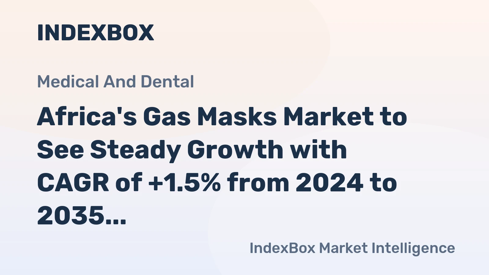Africa's Gas Masks Market to See Steady Growth with CAGR of +1.5% from 2024 to 2035