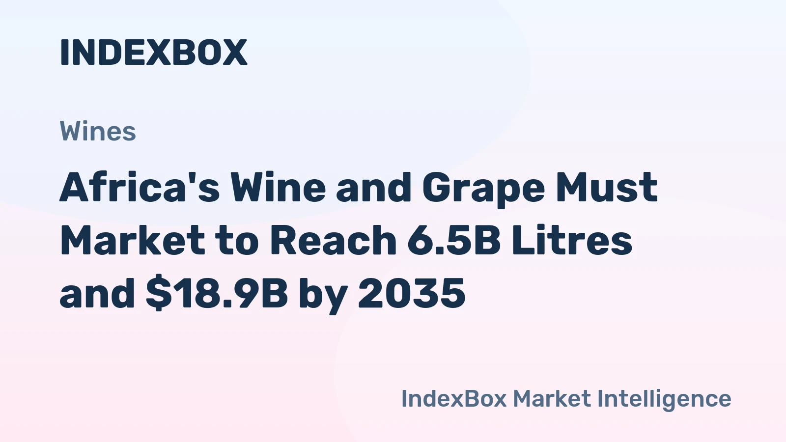 Africa's Wine and Grape Must Market to Reach 6.5B Litres and $18.9B by 2035