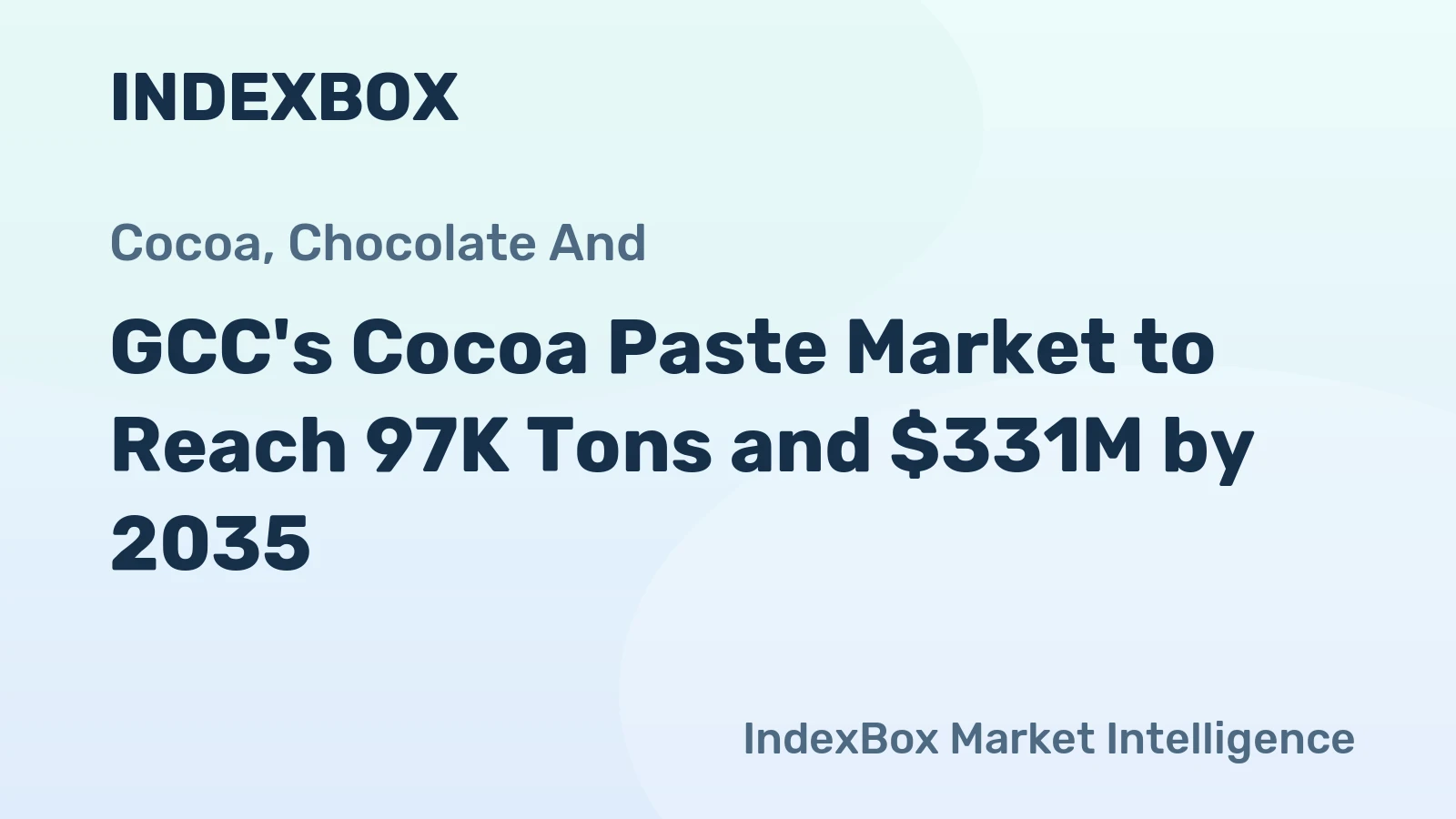 GCC's Cocoa Paste Market to Reach 97K Tons and $331M by 2035