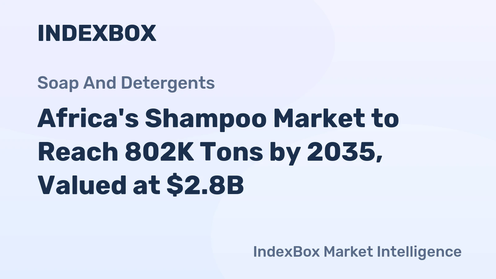 Africa's Shampoo Market to Reach 802K Tons by 2035, Valued at $2.8B