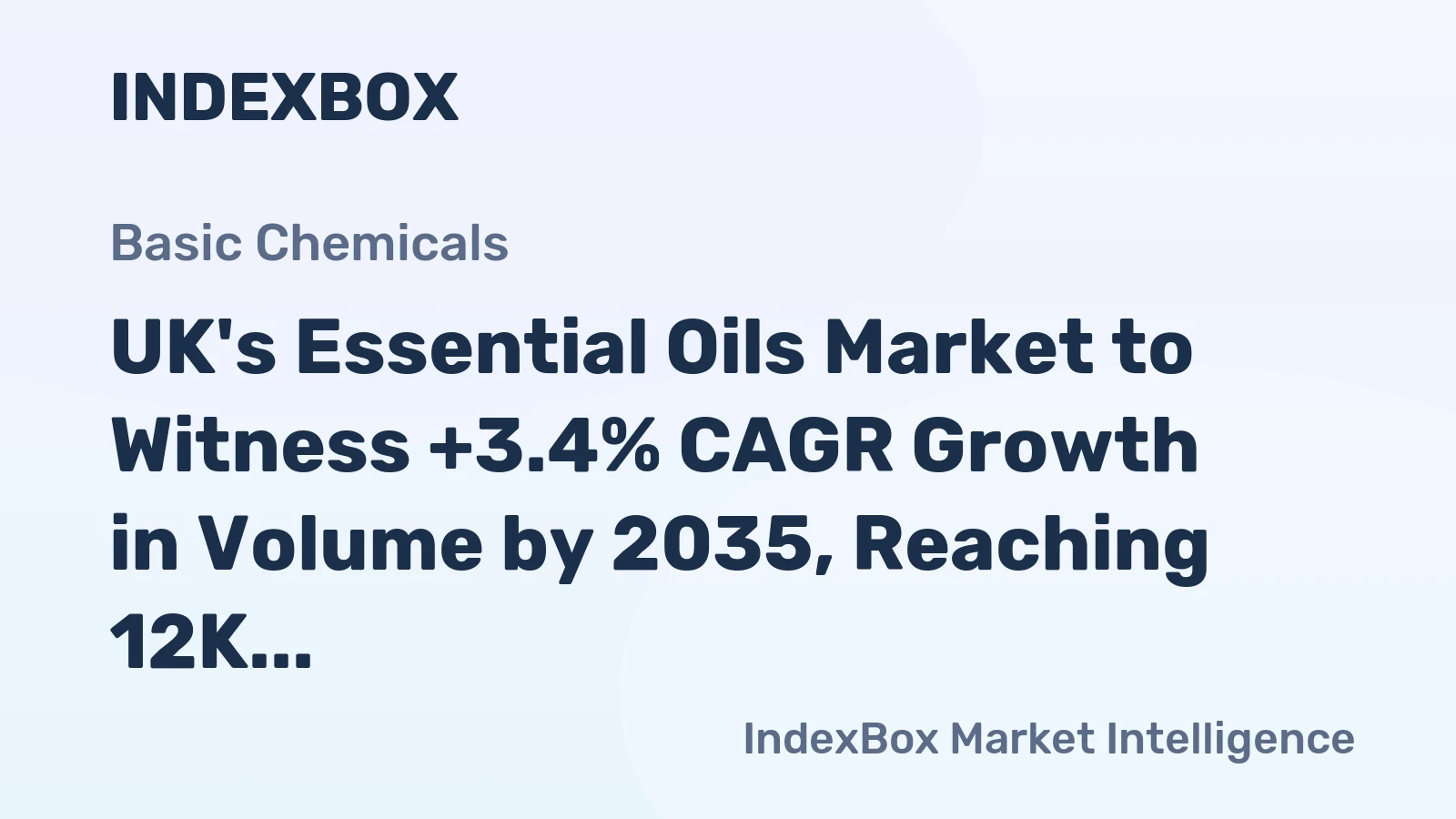 UK's Essential Oils Market to Witness +3.4% CAGR Growth in Volume by 2035, Reaching 12K tons