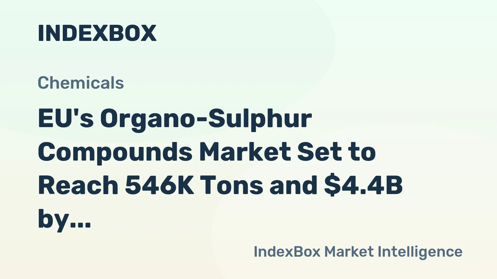 EU's Organo-Sulphur Compounds Market Set to Reach 546K Tons and $4.4B by 2035