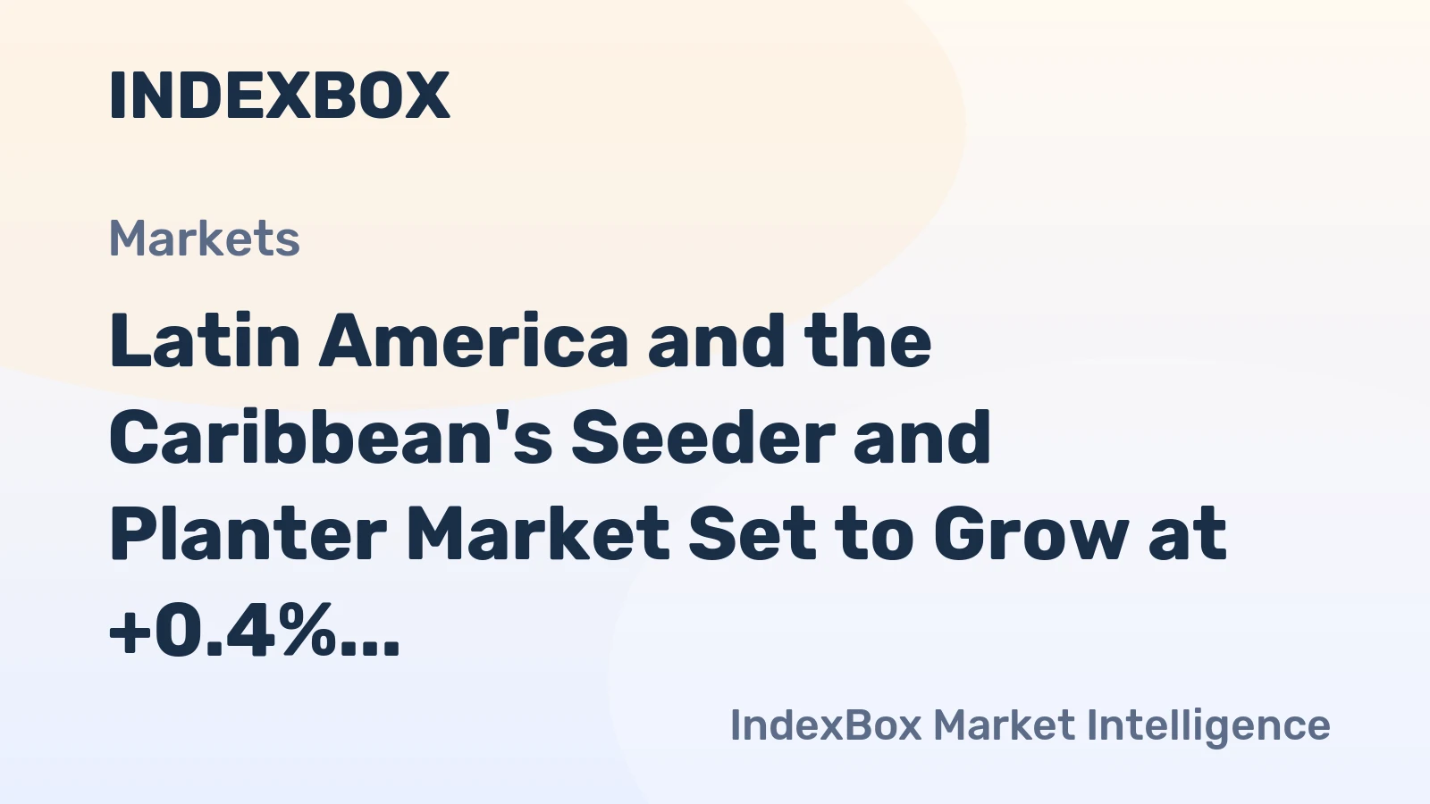 Latin America and the Caribbean's Seeder and Planter Market Set to Grow at +0.4% CAGR from 2024 to 2035