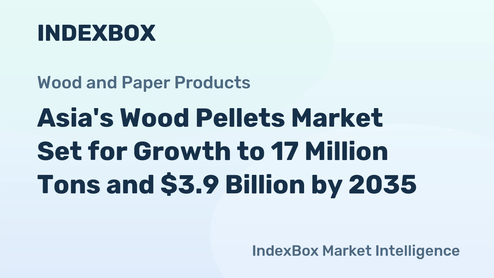 Asia's Wood Pellets Market Set for Growth to 17 Million Tons and $3.9 Billion by 2035