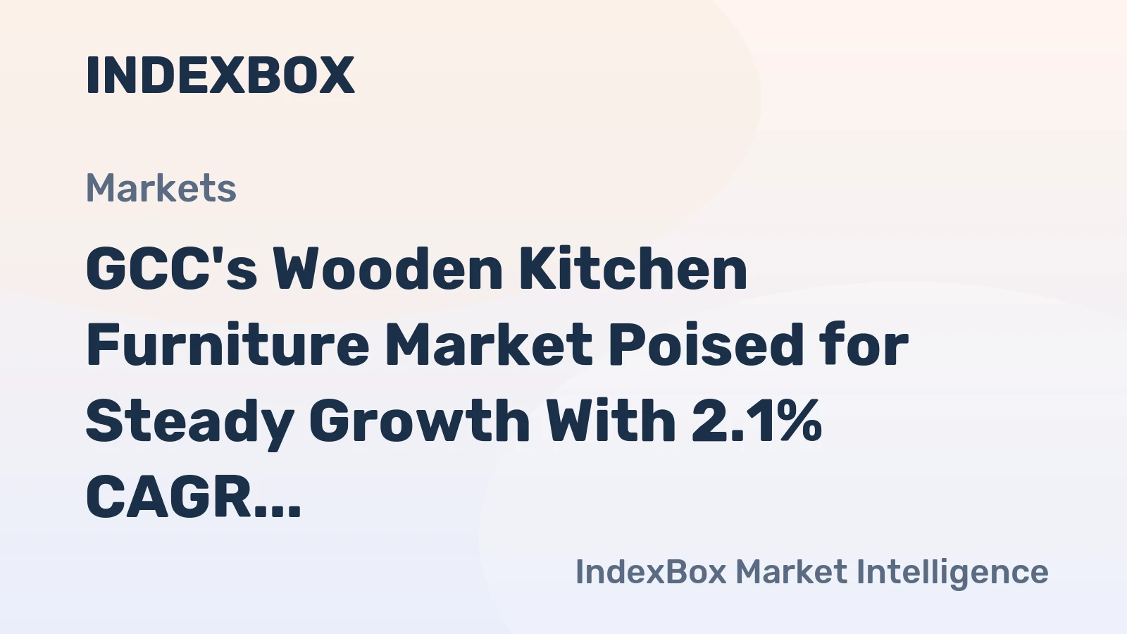 GCC's Wooden Kitchen Furniture Market Poised for Steady Growth With 2.1% CAGR Through 2035