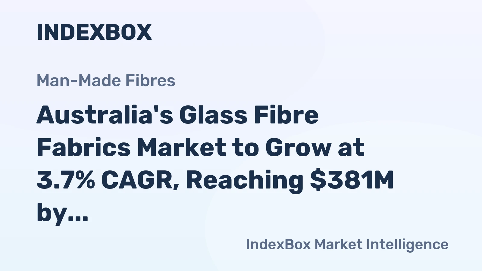 Australia's Glass Fibre Fabrics Market to Grow at 3.7% CAGR, Reaching $381M by 2035