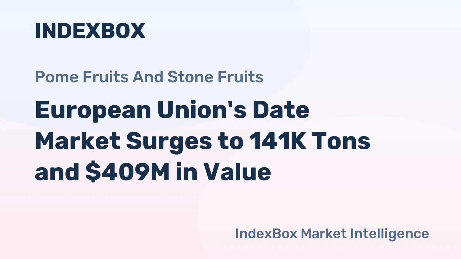 European Union's Date Market Surges to 141K Tons and $409M in Value