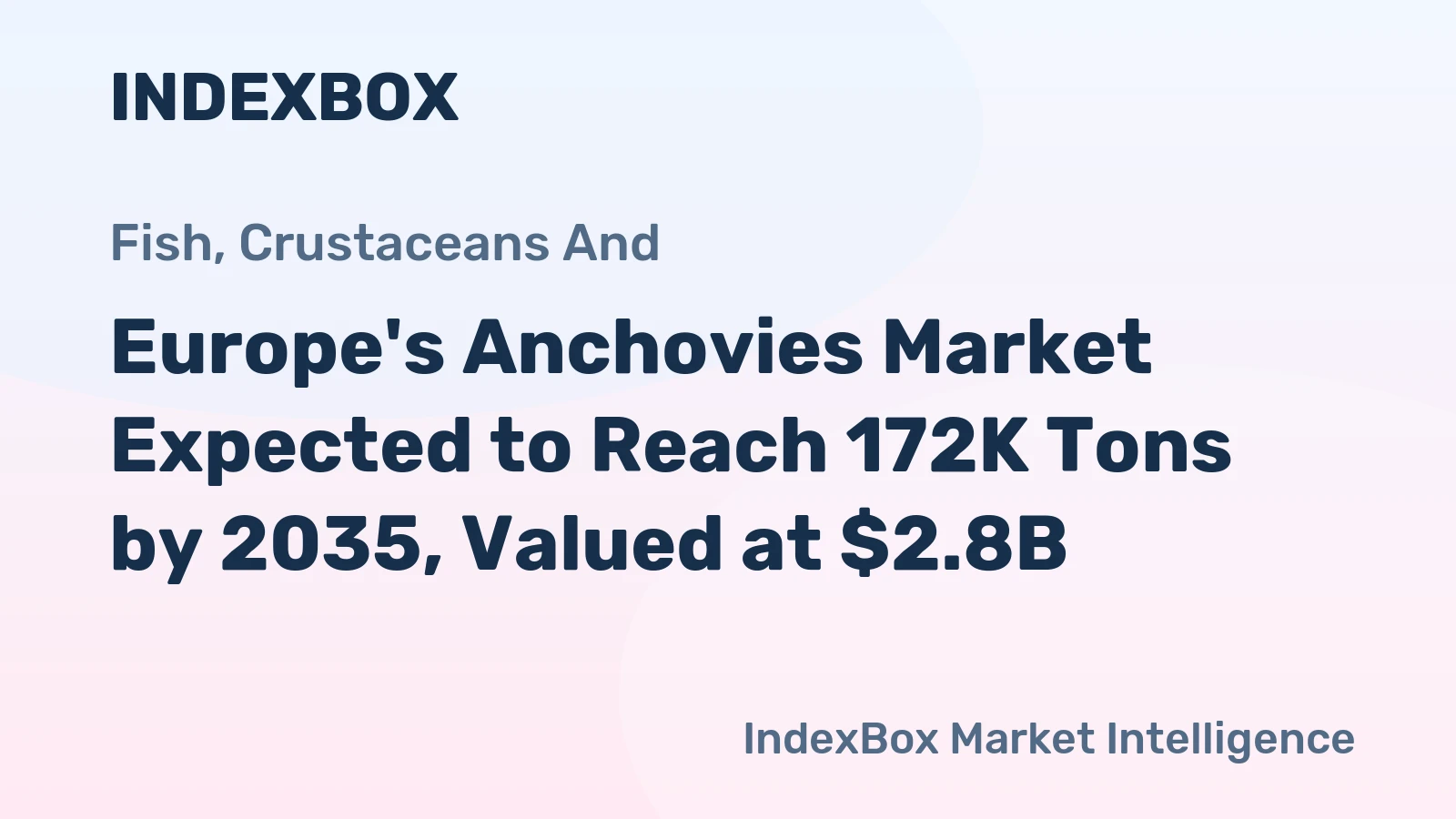 Europe's Anchovies Market Expected to Reach 172K Tons by 2035, Valued at $2.8B