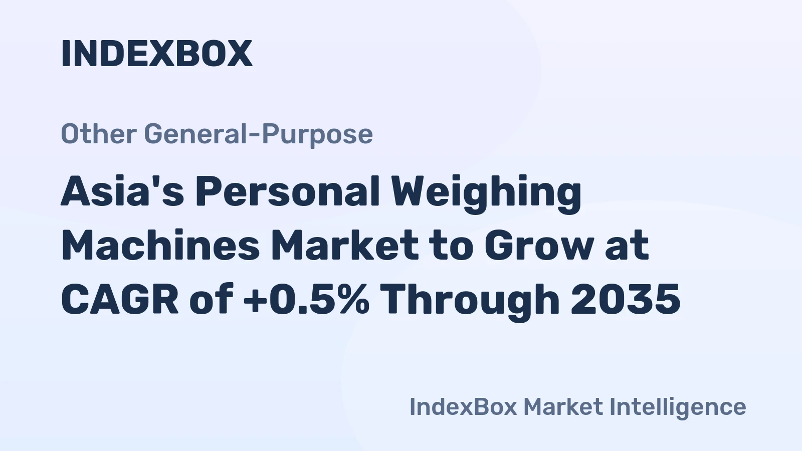 Asia's Personal Weighing Machines Market to Grow at CAGR of +0.5% Through 2035