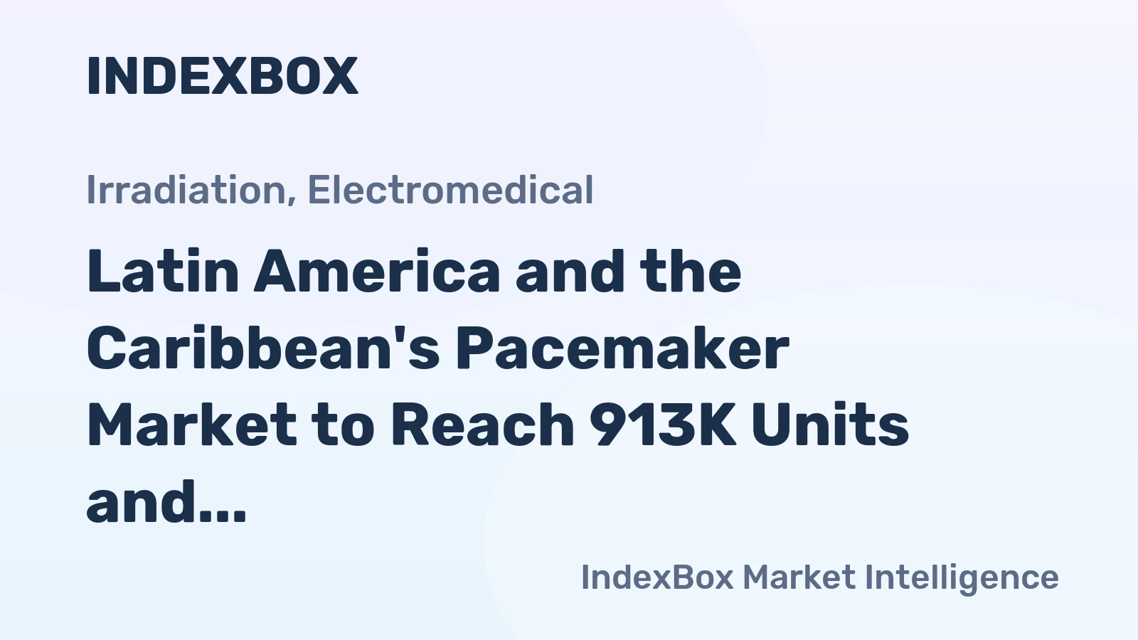 Latin America and the Caribbean's Pacemaker Market to Reach 913K Units and $1.1B by 2035