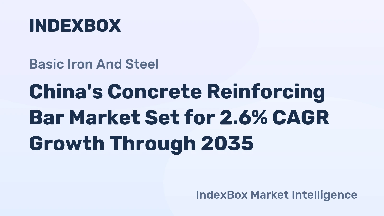 China's Concrete Reinforcing Bar Market Set for 2.6% CAGR Growth Through 2035