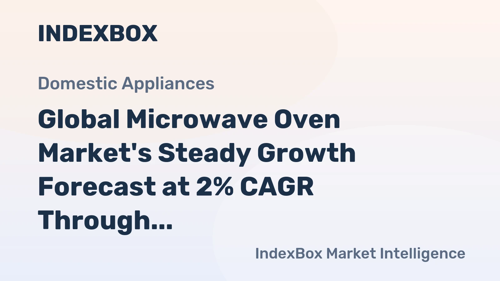 Global Microwave Oven Market's Steady Growth Forecast at 2% CAGR Through 2035