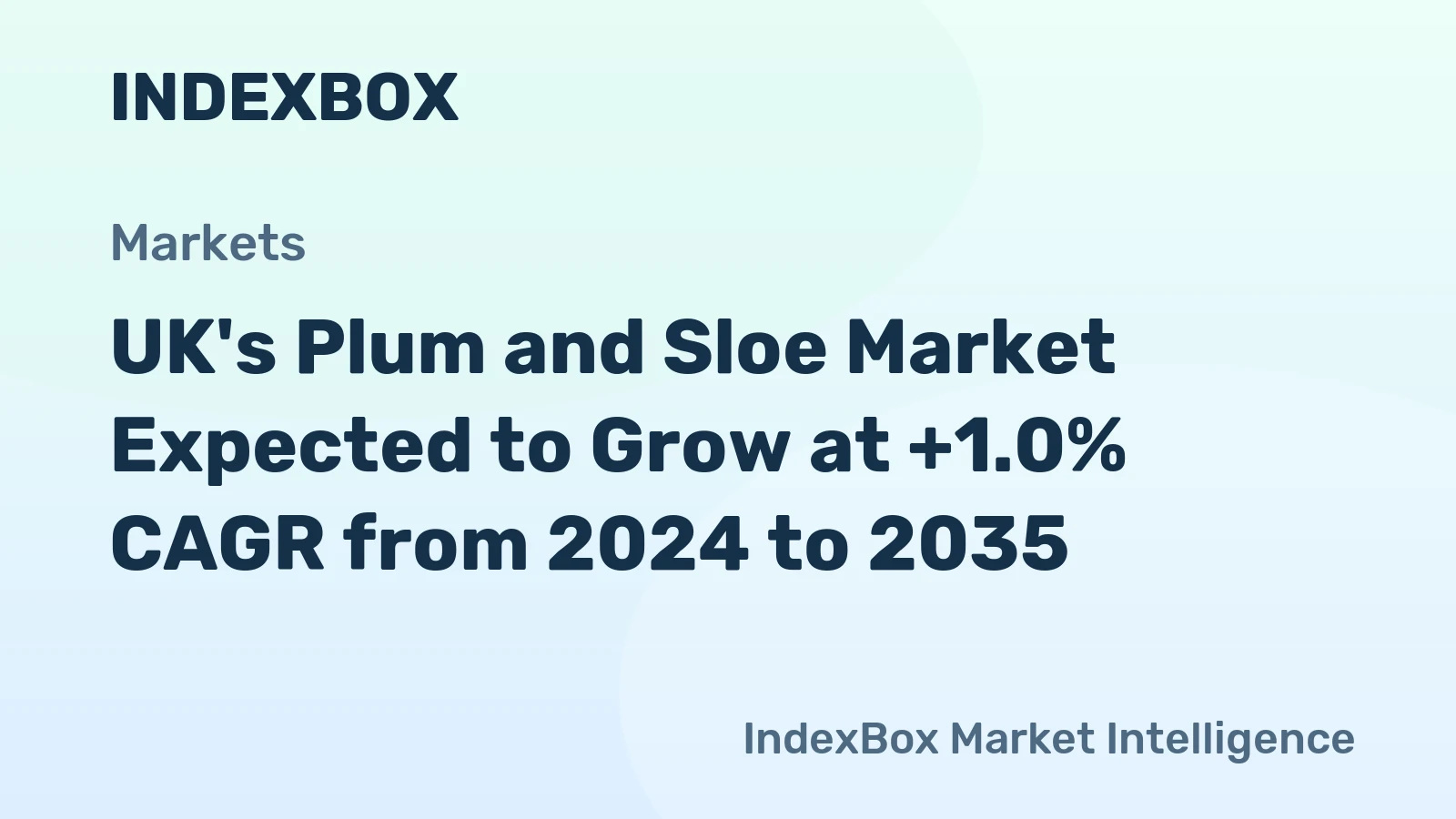 UK's Plum and Sloe Market Expected to Grow at +1.0% CAGR from 2024 to 2035