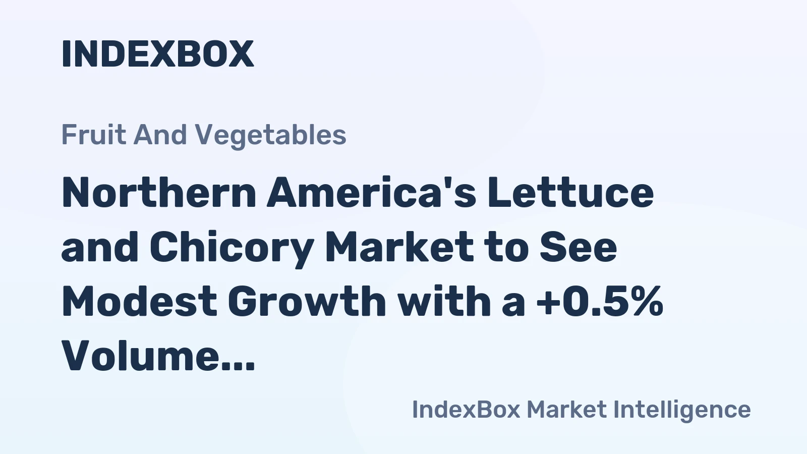 Northern America's Lettuce and Chicory Market to See Modest Growth with a +0.5% Volume CAGR Through 2035