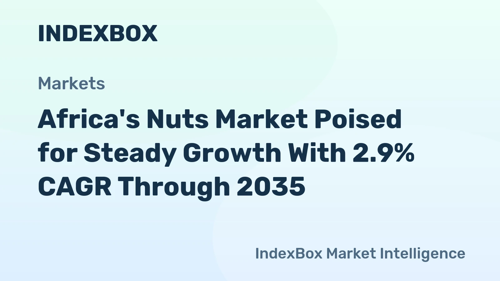 Africa's Nuts Market Poised for Steady Growth With 2.9% CAGR Through 2035