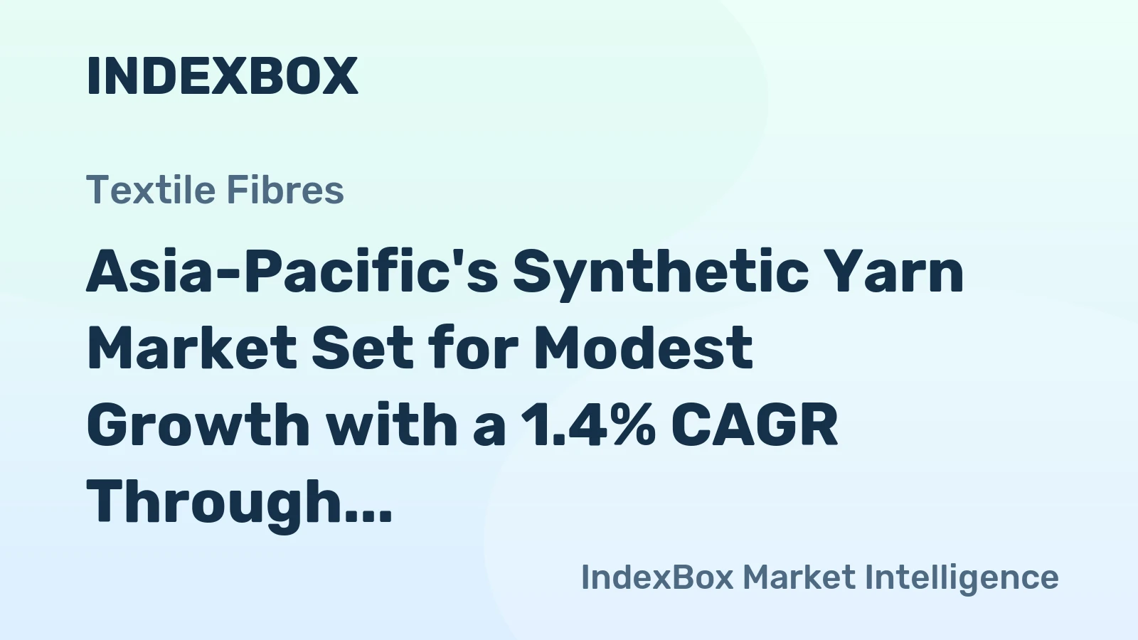 Asia-Pacific's Synthetic Yarn Market Set for Modest Growth with a 1.4% CAGR Through 2035