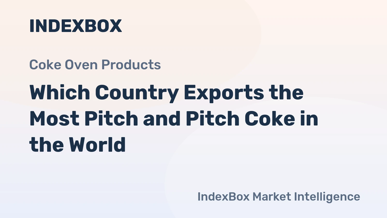 Which Country Exports the Most Pitch and Pitch Coke in the World?