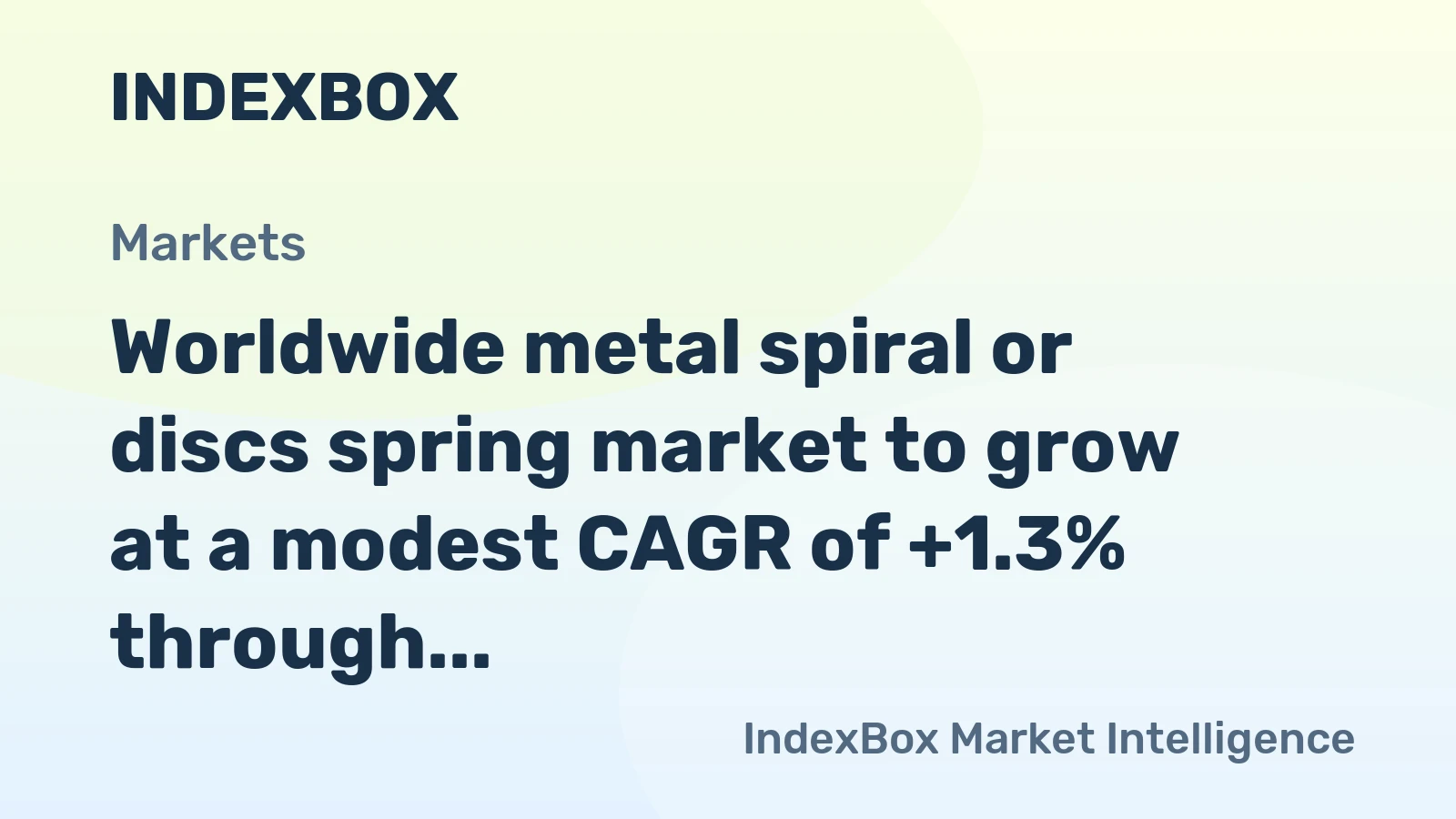 Worldwide metal spiral or discs spring market to grow at a modest CAGR of +1.3% through 2035, reaching $20.4B, driven by rising global demand.
