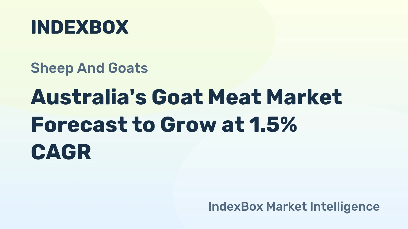 Australia's Goat Meat Market Forecast to Grow at 1.5% CAGR