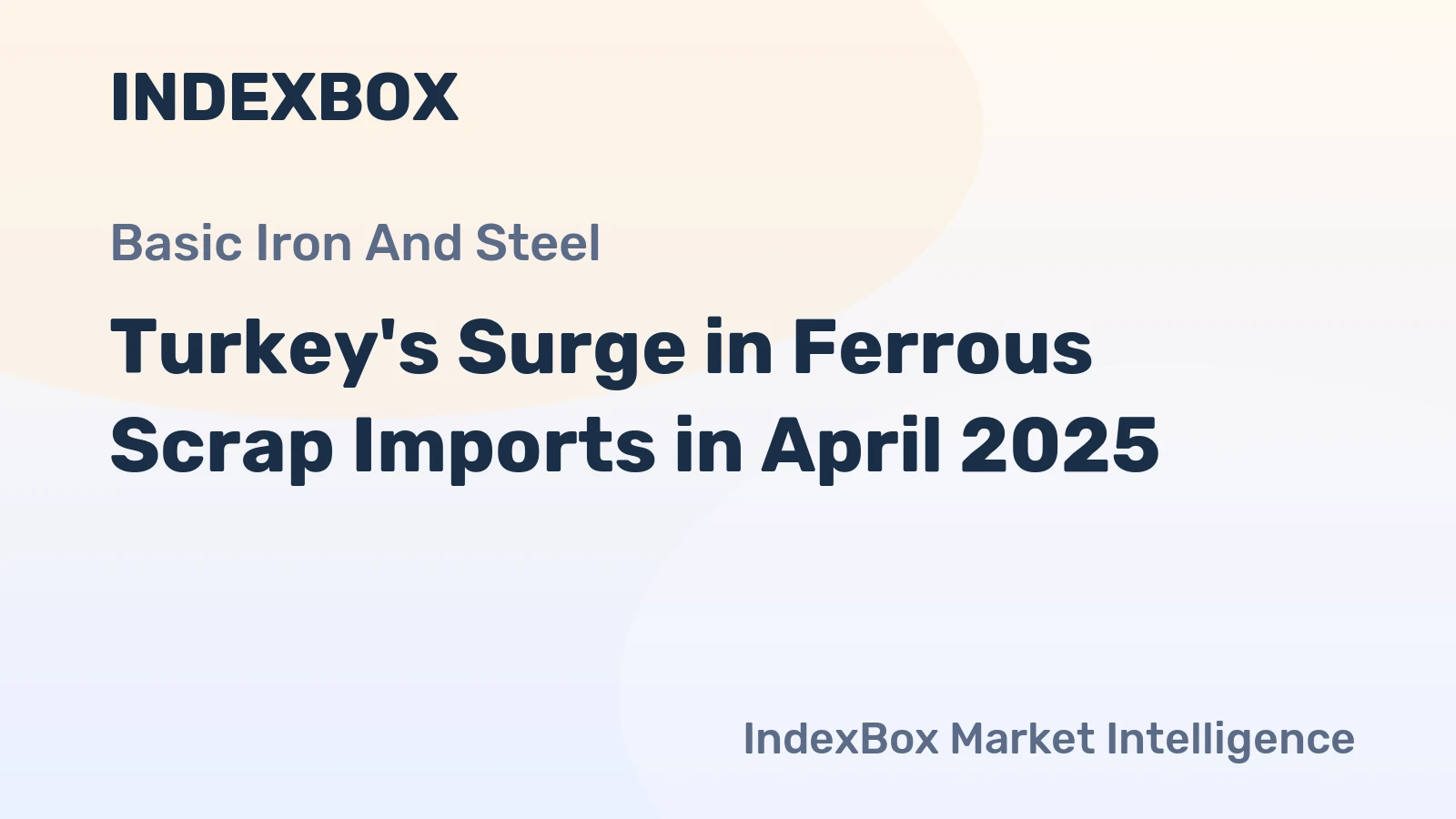 Turkey's Surge in Ferrous Scrap Imports in April 2025