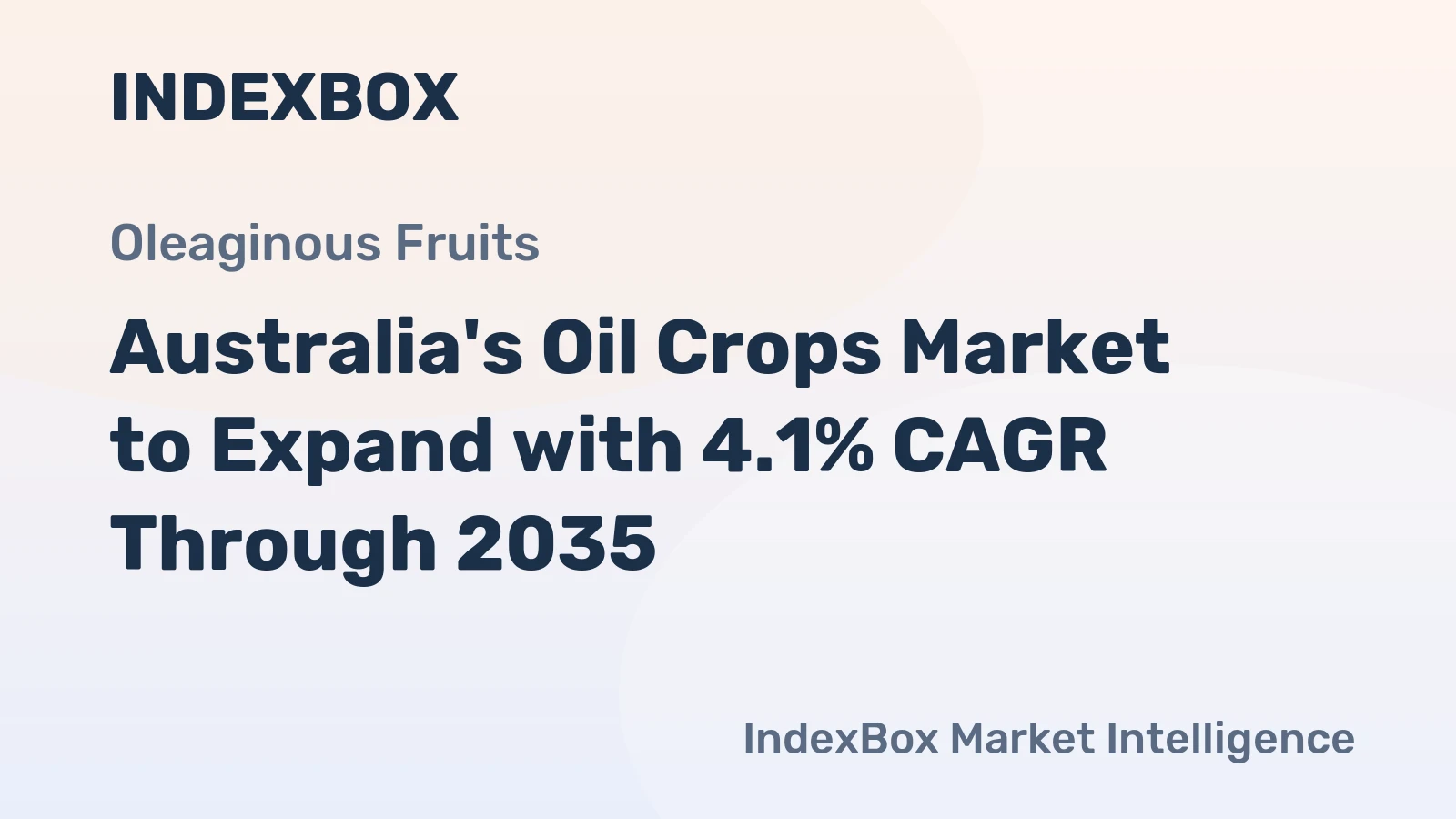 Australia's Oil Crops Market to Expand with 4.1% CAGR Through 2035