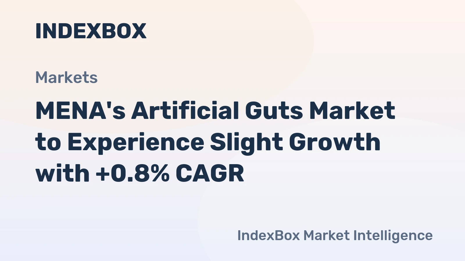 MENA's Artificial Guts Market to Experience Slight Growth with +0.8% CAGR