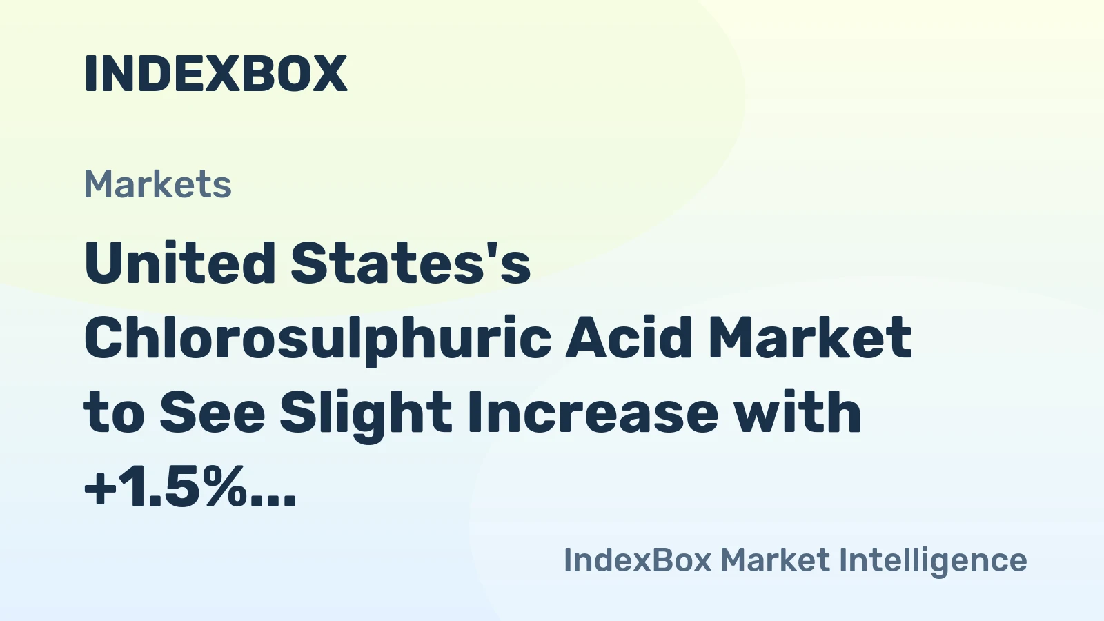 United States's Chlorosulphuric Acid Market to See Slight Increase with +1.5% CAGR, Reaching 30 Tons and $65K by 2035