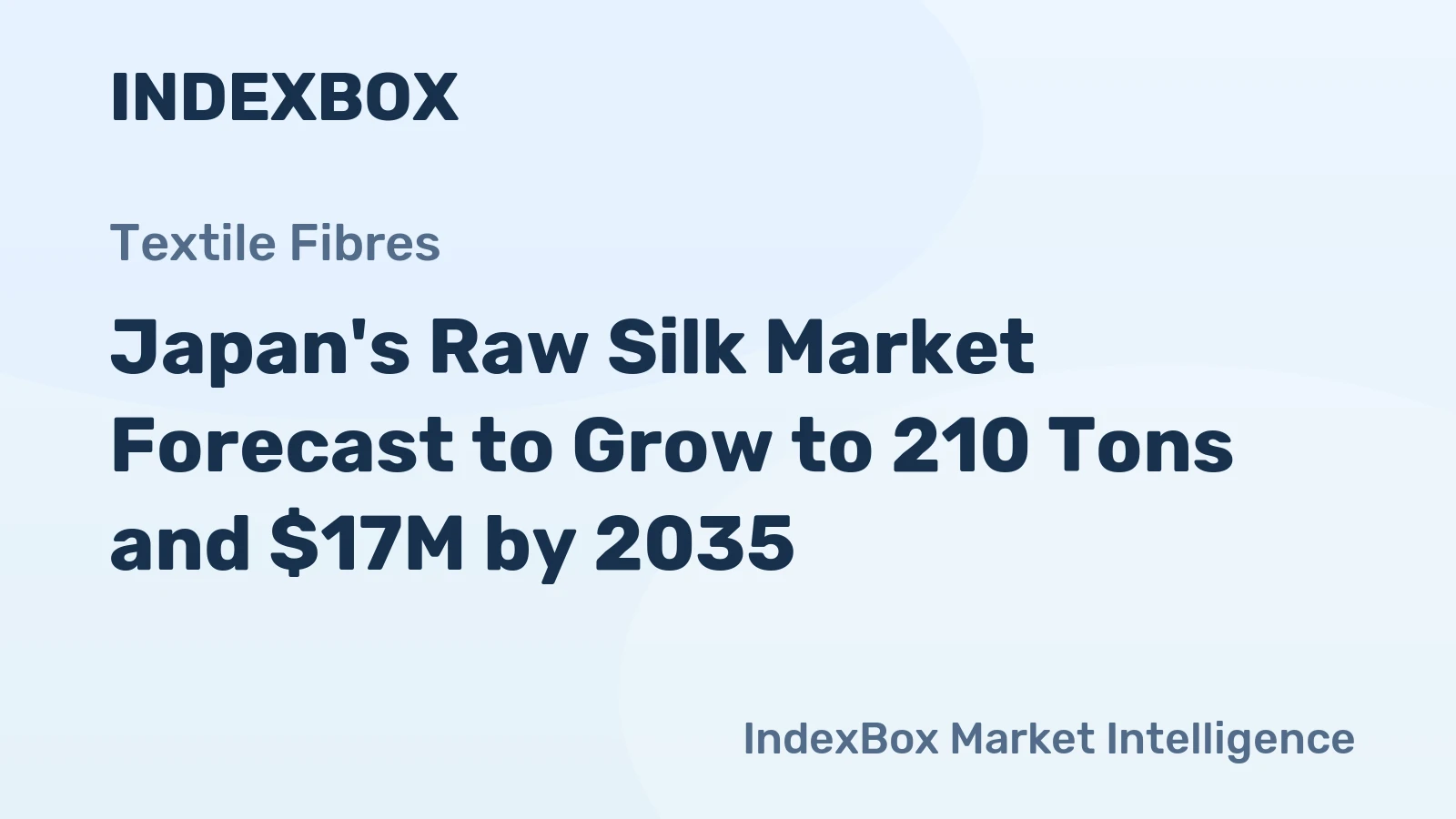 Japan's Raw Silk Market Forecast to Grow to 210 Tons and $17M by 2035