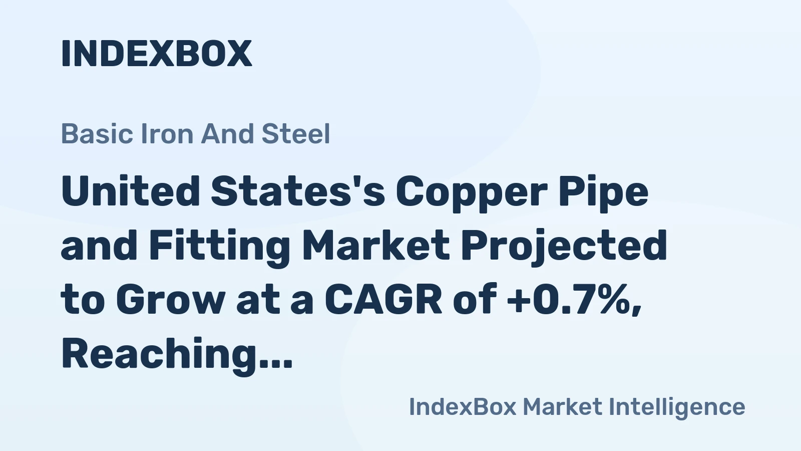 United States's Copper Pipe and Fitting Market Projected to Grow at a CAGR of +0.7%, Reaching $8.1B by 2035