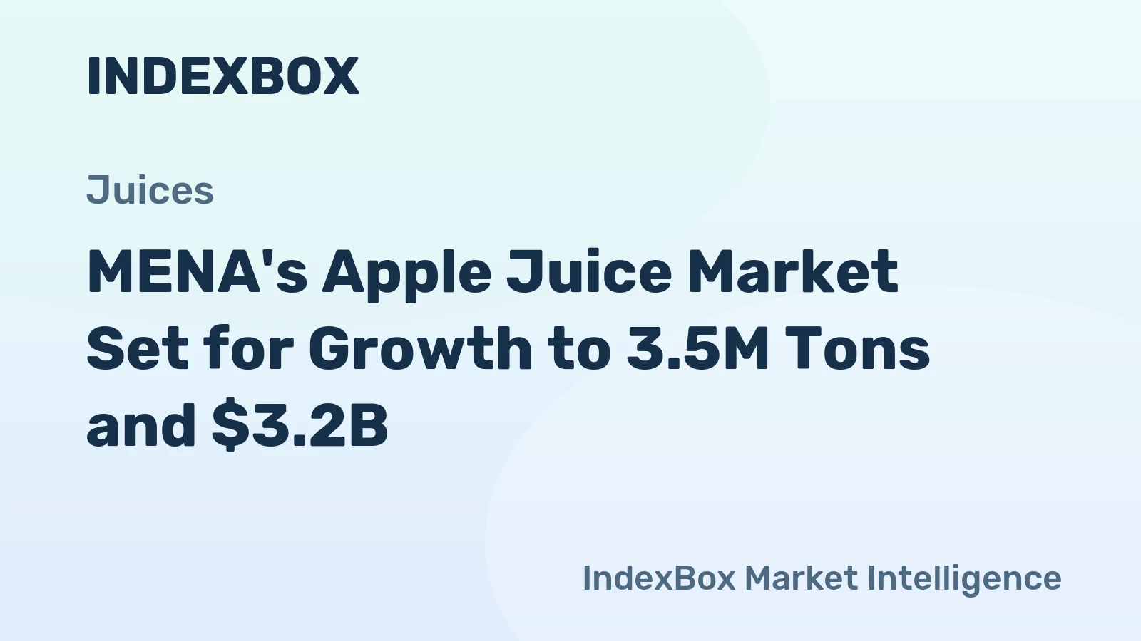 MENA's Apple Juice Market Set for Growth to 3.5M Tons and $3.2B