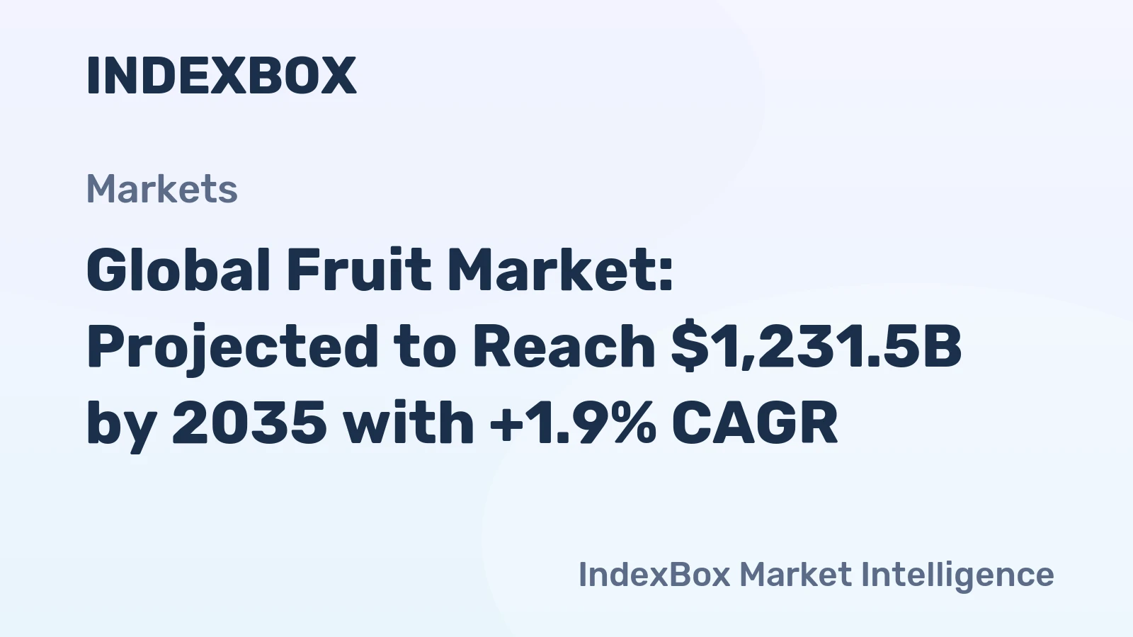 Global Fruit Market: Projected to Reach $1,231.5B by 2035 with +1.9% CAGR
