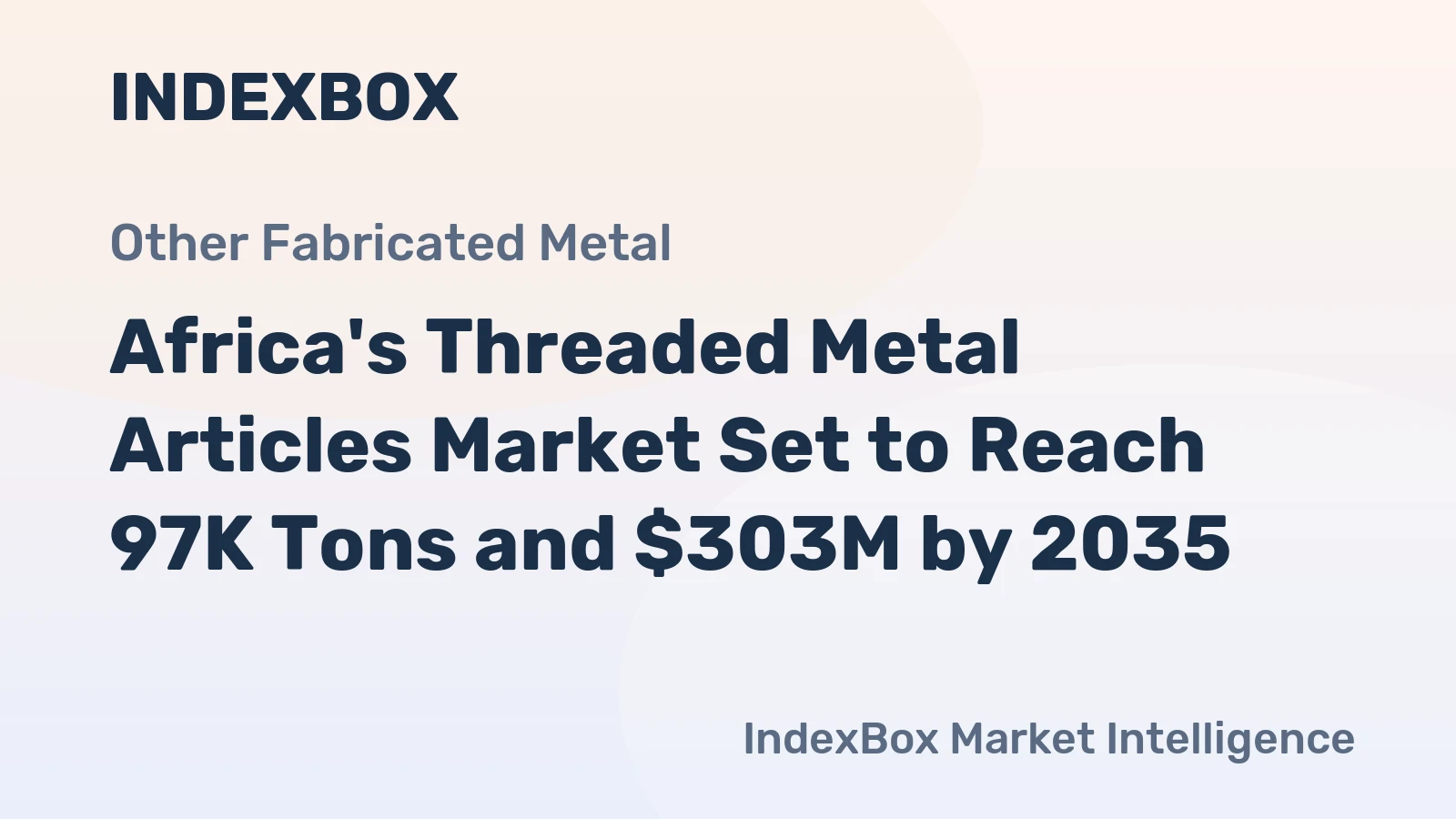 Africa's Threaded Metal Articles Market Set to Reach 97K Tons and $303M by 2035