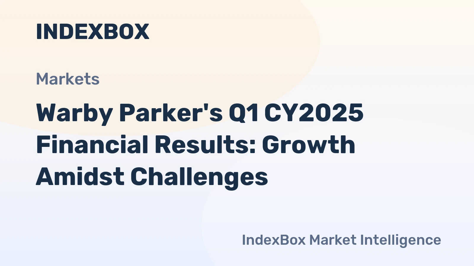 Warby Parker's Q1 CY2025 Financial Results: Growth Amidst Challenges