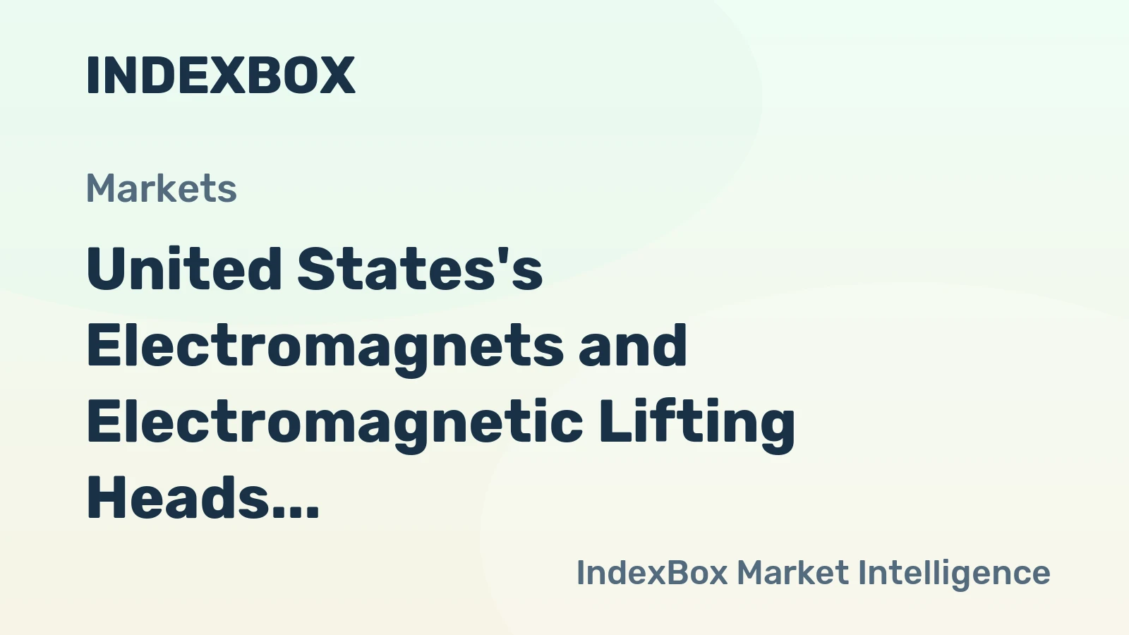 United States's Electromagnets and Electromagnetic Lifting Heads Market to Grow at 1.3% CAGR, Reaching 144K Tons by 2035