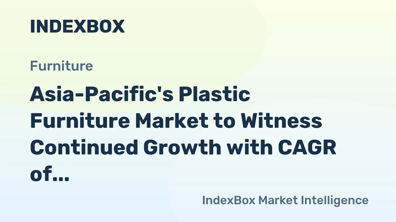 Asia-Pacific's Plastic Furniture Market to Witness Continued Growth with CAGR of +1.4% from 2024-2035