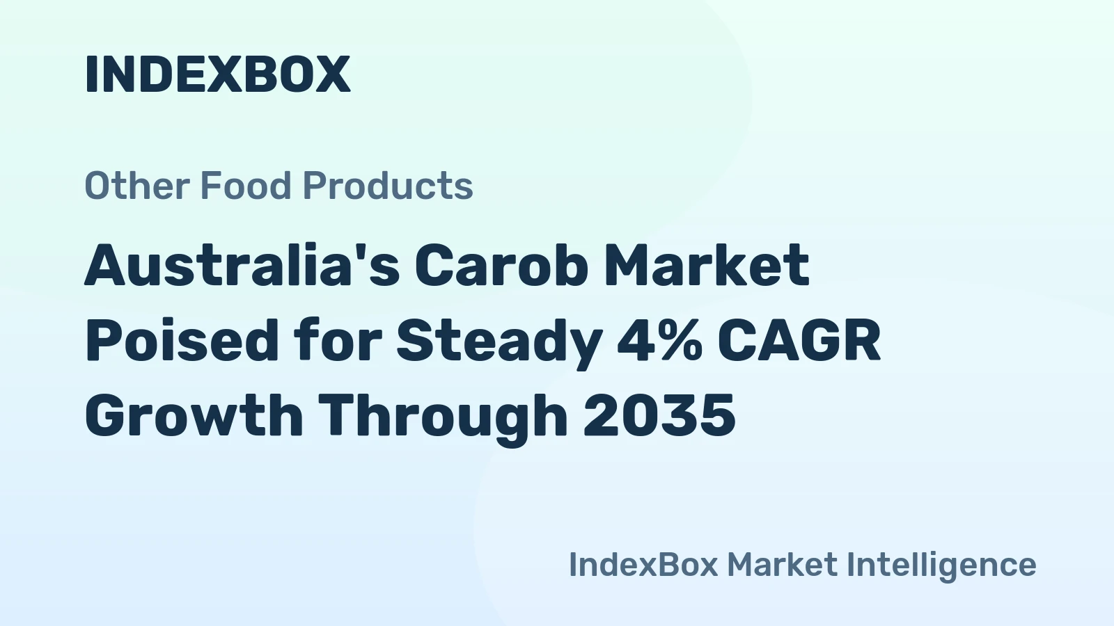 Australia's Carob Market Poised for Steady 4% CAGR Growth Through 2035