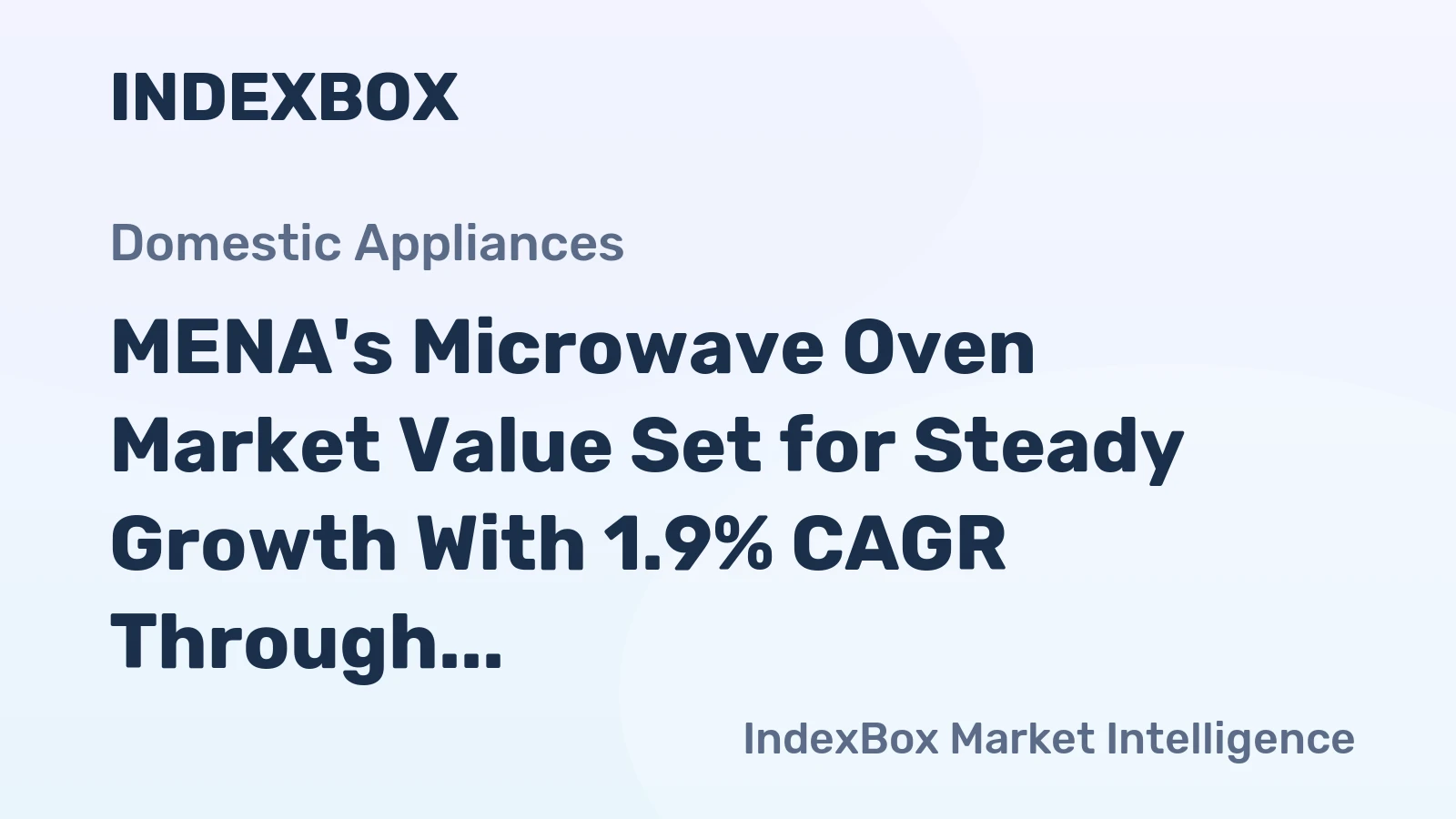 MENA's Microwave Oven Market Value Set for Steady Growth With 1.9% CAGR Through 2035