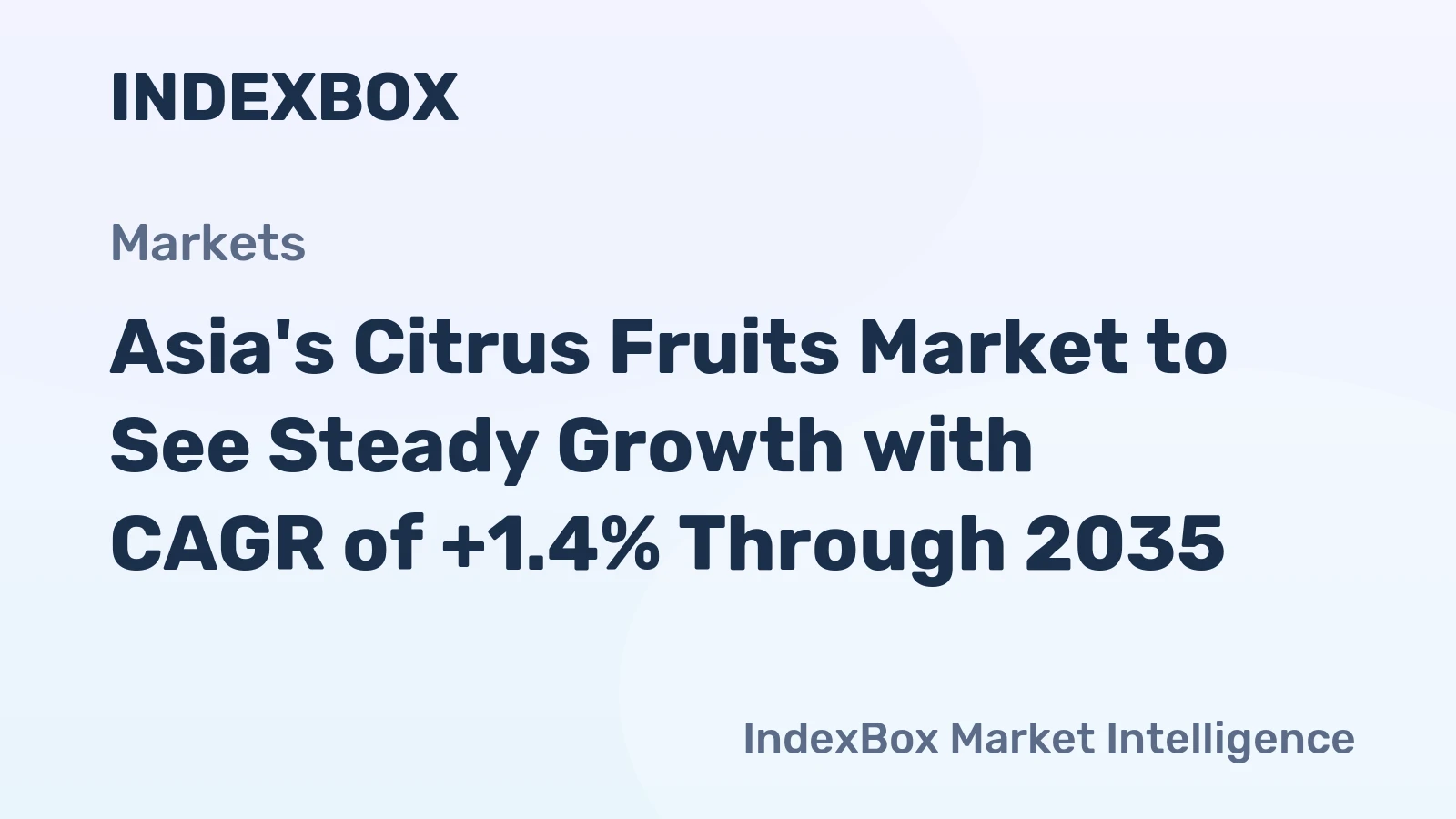 Asia's Citrus Fruits Market to See Steady Growth with CAGR of +1.4% Through 2035
