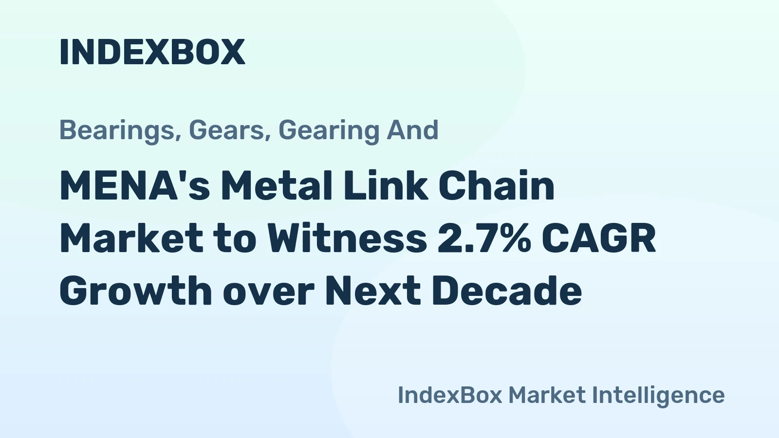 MENA's Metal Link Chain Market to Witness 2.7% CAGR Growth over Next Decade