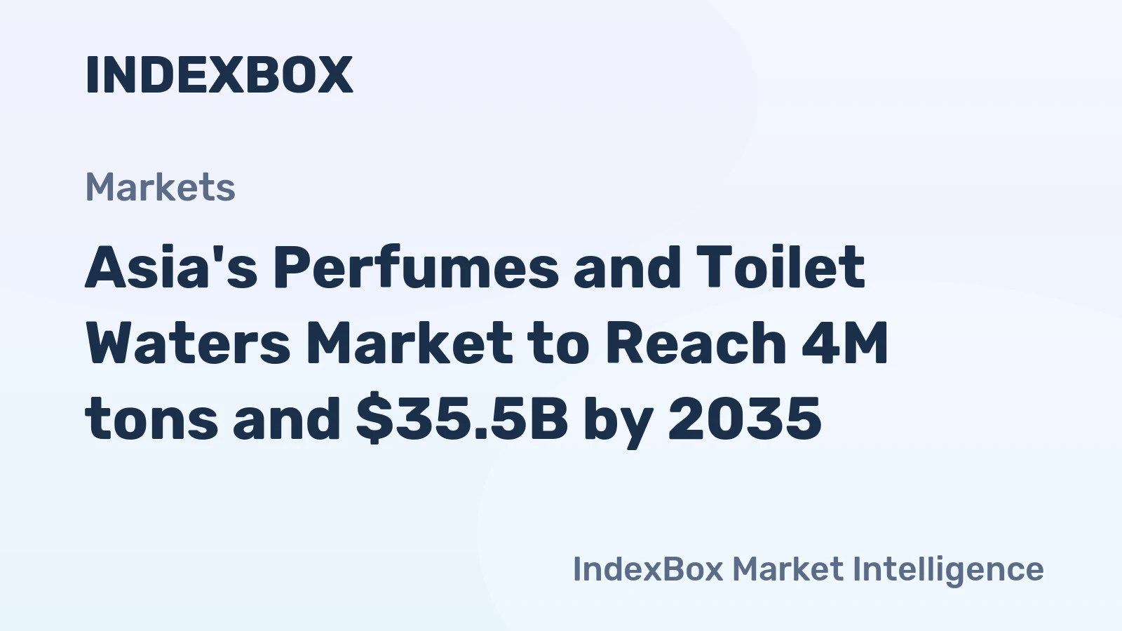 Asia's Perfumes and Toilet Waters Market to Reach 4M tons and $35.5B by 2035
