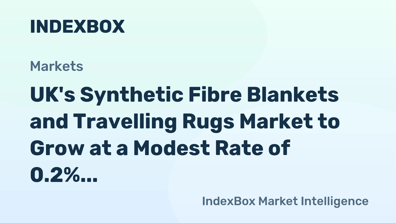 UK's Synthetic Fibre Blankets and Travelling Rugs Market to Grow at a Modest Rate of 0.2% CAGR Until 2035