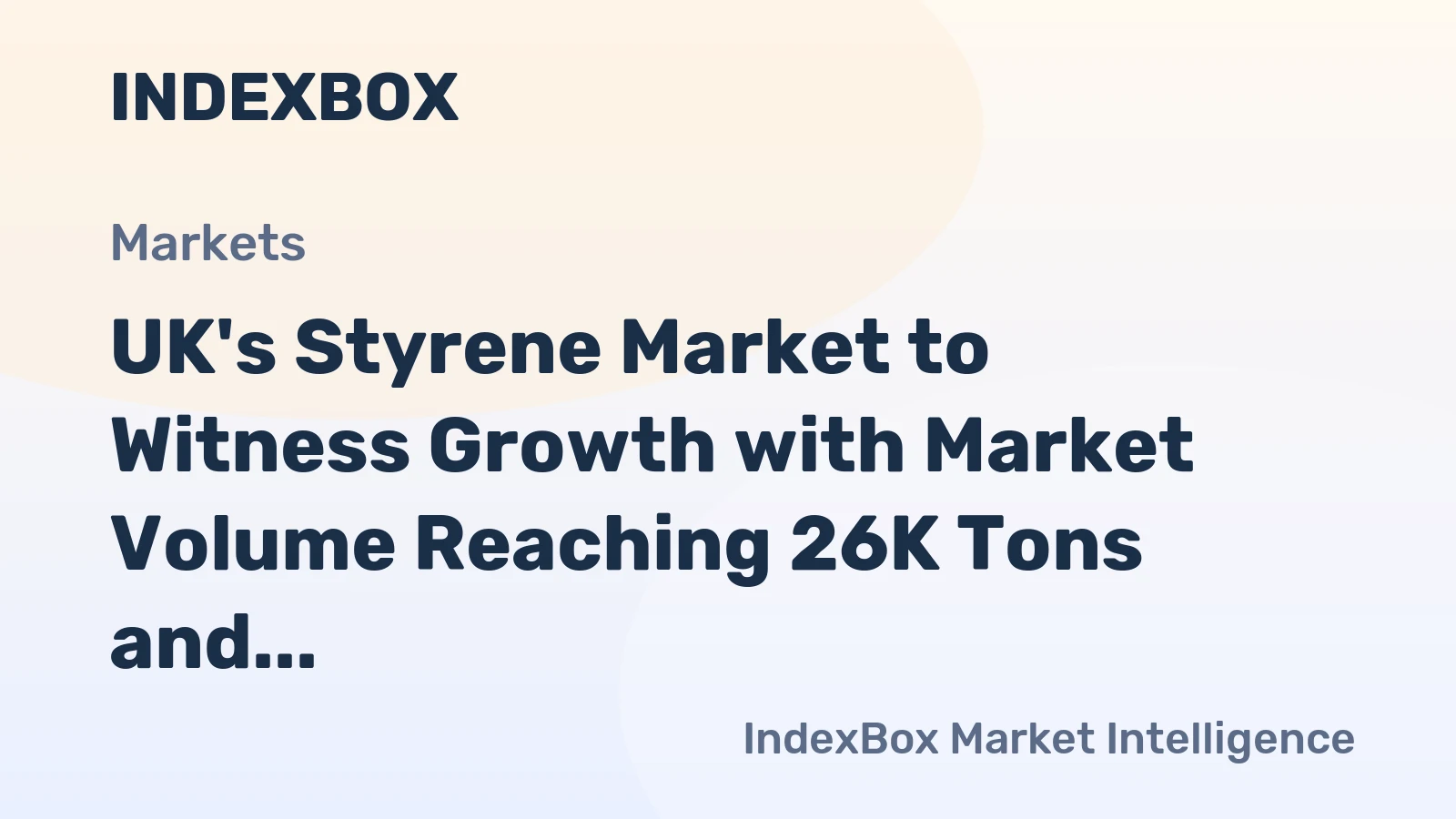 UK's Styrene Market to Witness Growth with Market Volume Reaching 26K Tons and Market Value Surpassing $42M by 2035