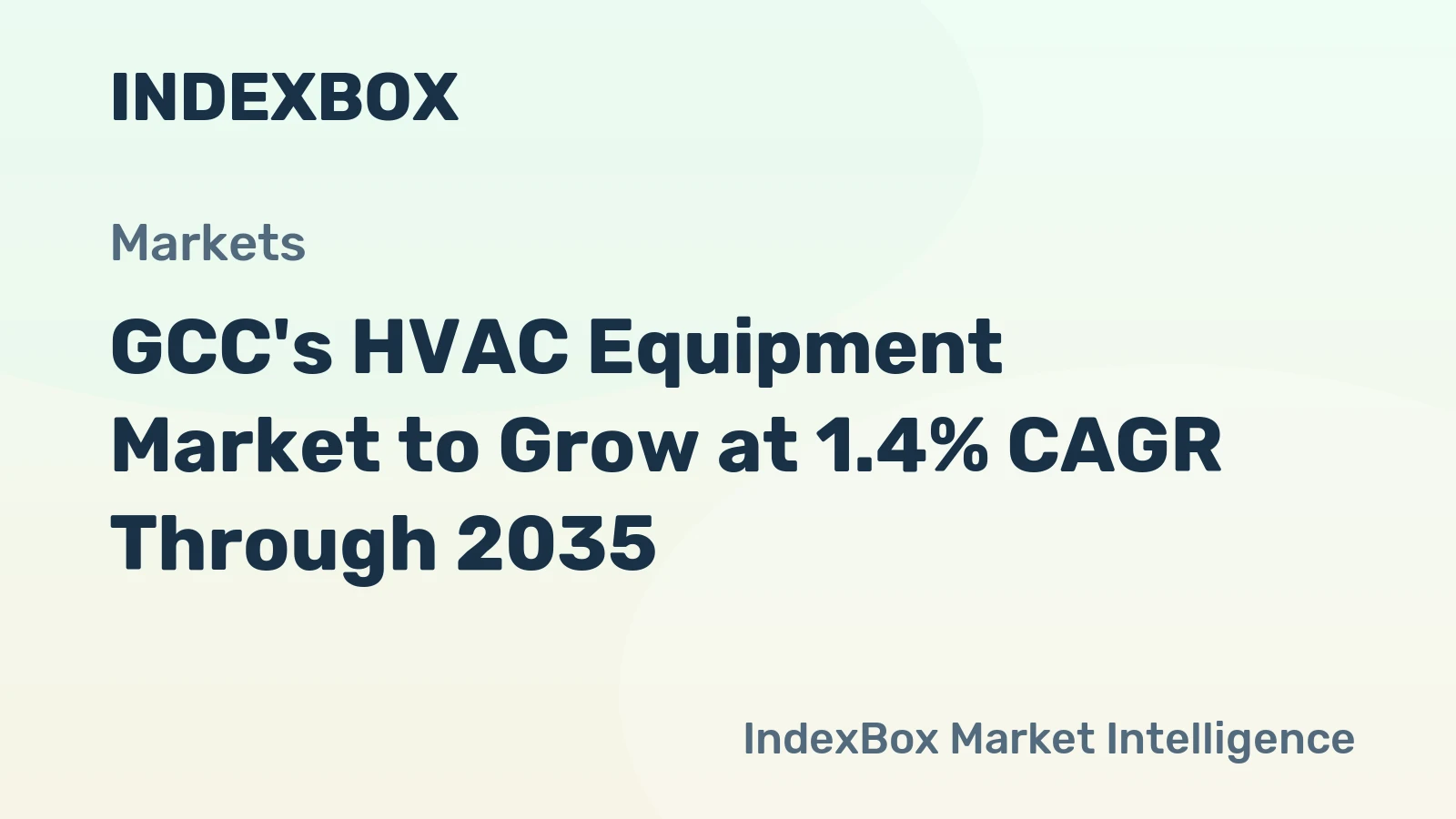 GCC's HVAC Equipment Market to Grow at 1.4% CAGR Through 2035