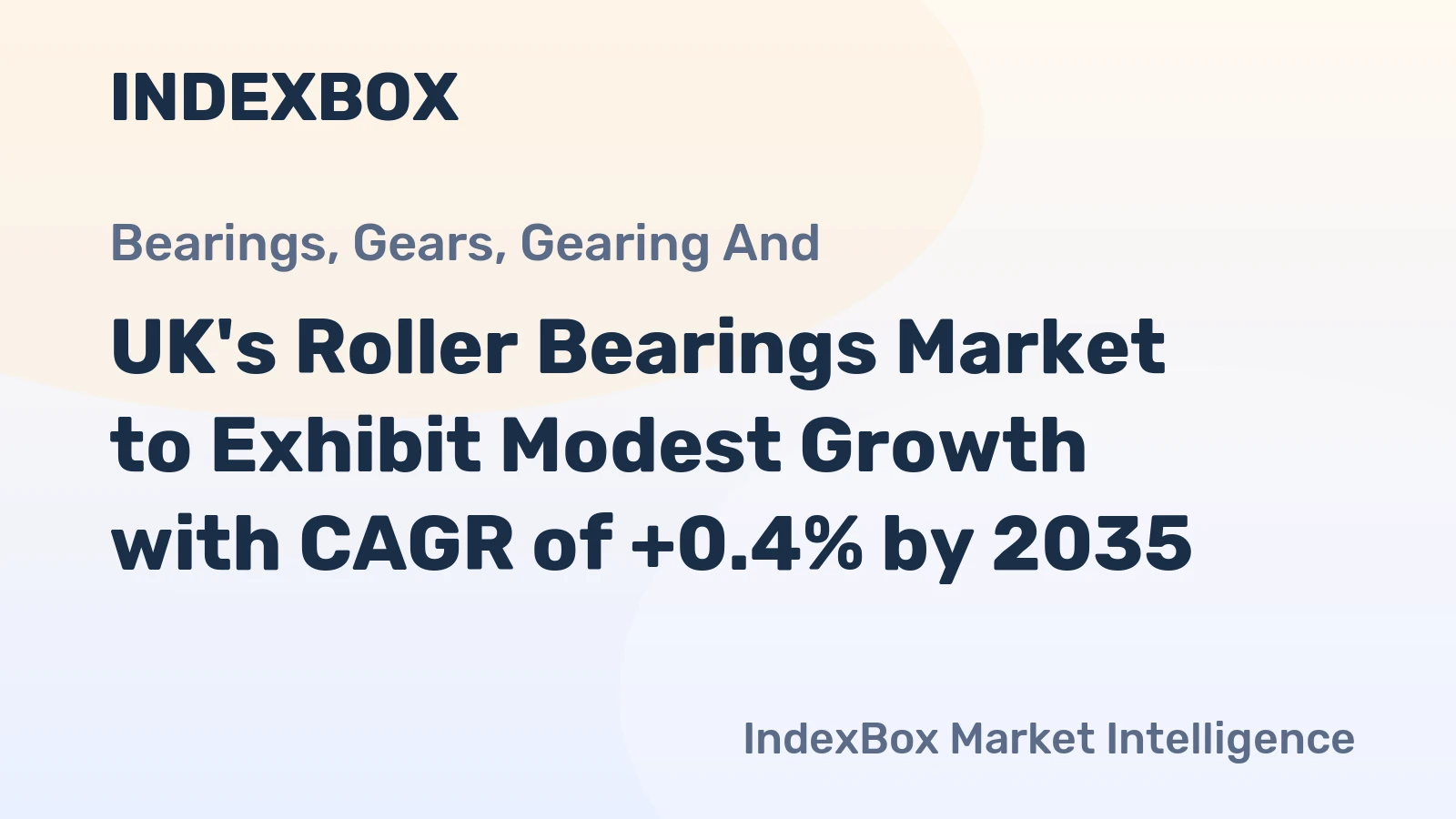 UK's Roller Bearings Market to Exhibit Modest Growth with CAGR of +0.4% by 2035