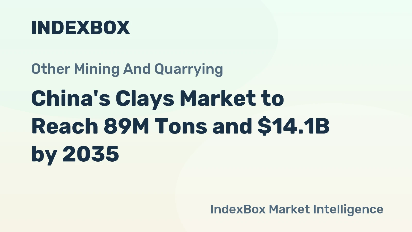 China's Clays Market to Reach 89M Tons and $14.1B by 2035