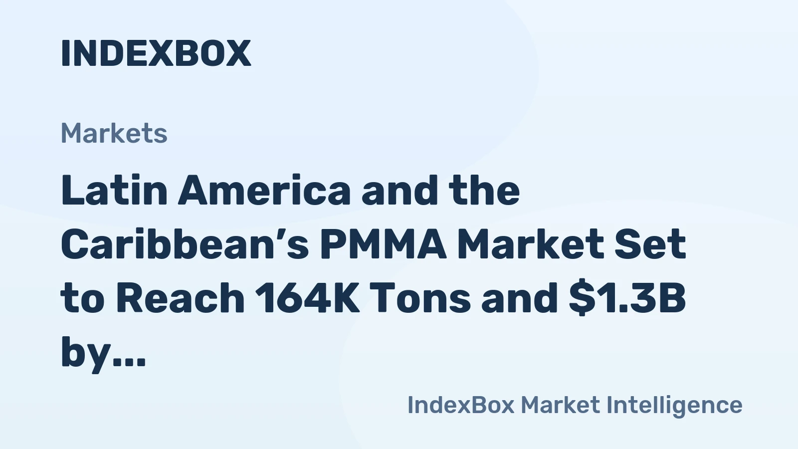 Latin America and the Caribbean’s PMMA Market Set to Reach 164K Tons and $1.3B by 2035