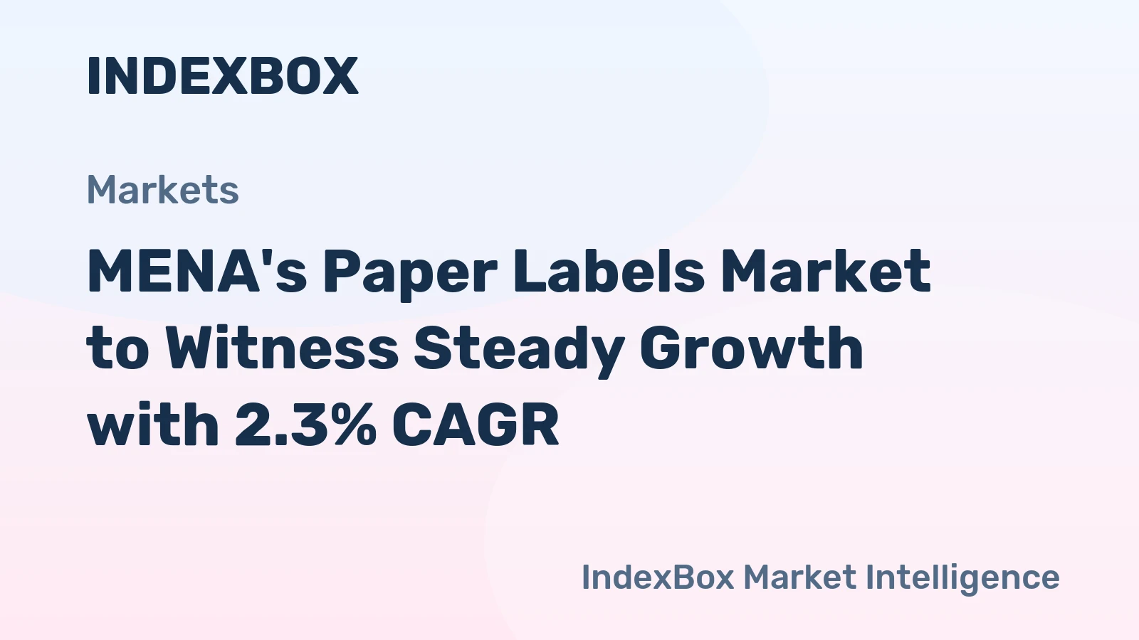 MENA's Paper Labels Market to Witness Steady Growth with 2.3% CAGR
