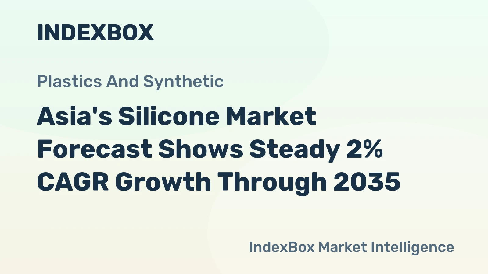 Asia's Silicone Market Forecast Shows Steady 2% CAGR Growth Through 2035