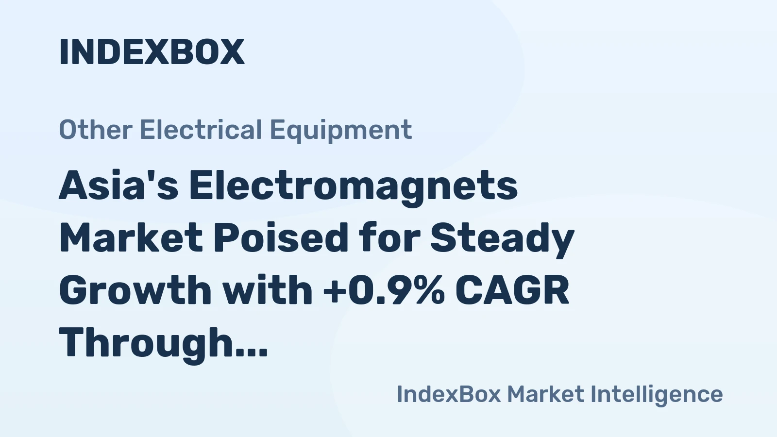 Asia's Electromagnets Market Poised for Steady Growth with +0.9% CAGR Through 2035